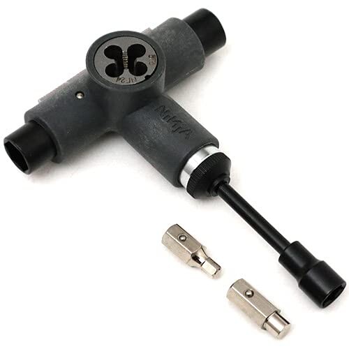 NINJA(ニンジャ) T TOOL PERFECT X Tツール レンチ スケートボード スケボー 工具 Black F 10機能付きツール ほぼ全トラックに使用可能。10機能付き　Screw Cutter(ネジ切り・NINJA OILを...