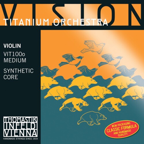 Vision Titanium Orchestra ヴィジョンチタニウムオーケストラ ヴァイオリン弦 D線 シンセティックコア 4/4 シルヴァーVIT03o Thomastik-Infeld(トマスティック・インフェルト)社は、オーストリ...