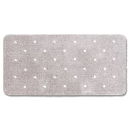 オカ 水玉2 キッチンマット 約60×120cm グレー サイズ:60×120×1.2cm 定番愛された水玉デザイン。キッチンになじみやすいベーシックカラー ふかふの段量のある踏み心地 滑り止め加工でキッチンワークも安心 アイテム:キッチン...