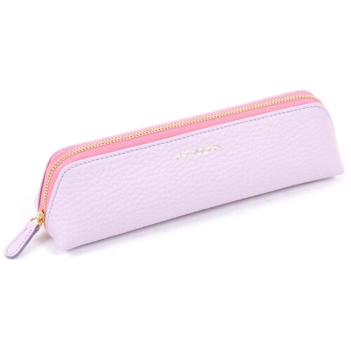 (キタムラ) カラーコンビ ペンケース PH0777 ラベンダー/ローズ (青) 23741 素材:牛革/裏地　綿 仕様: 【口開き】ファスナー サイズ:タテ　6　ヨコ　20　マチ　5cm/重量　60g 生産国:日本 説明 本体とファスナー...