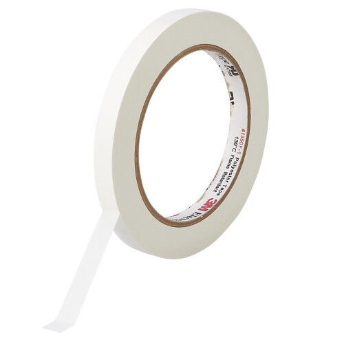 3M ポリエステルフィルムテープ No.1350FW-1 12mm幅 x 66m 原産国:日本 使用温度:130[度] テープ厚さ(mm):0.06 製造・販売 KF Converting ■ポリエステルフィルムテープは、高い絶縁耐力と薄さ...