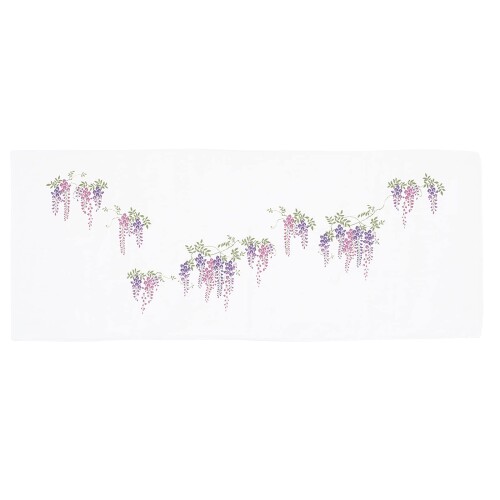 むす美 ガーゼ 手ぬぐい 88cm 藤の花 紫 日本製 60053-150 商品サイズ:約34×88cm 商品重量:0.04kg 素材:綿100% 袋入り ご挨拶のお品や返礼品としておすすめ 生産国:日本 「むす美」はふろしき文化を通じて日...