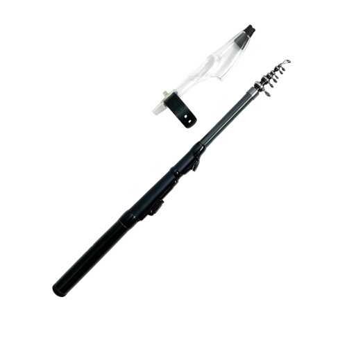 CHILLAX ISO MOBILE COMPACT 180 全長:約1.8m　/　継数:6本　/　仕舞寸法約43cm　/　自重約80g 先径:約0.9mm　/　元径:約20.5mm 錘負荷:1〜10号　/　使用素材:グラス100% TOP...