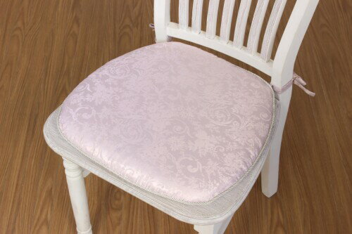 撥水ジャカード 紐付シートクッション 約43×45cm CLASSY ピンクベージュQHN225454-S 光沢豊かなジャカード織 紐付シートクッション 紐付きシートクッションはファスナー付きで中材を出し入れすることができます。紐付きシート...