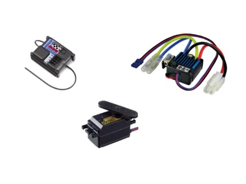 SANWA MX-6用 391W付セカンドパック BL-SIGMA/HVS-702 電動RCカー用 防水仕様受信機 ＋ ブラシモーター専用バック付きESC ＋ ロープロファイルデジタルサーボ 101A29302A 電動RCカー用:防水仕様受...