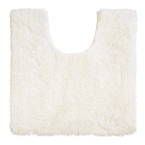 オカ(OKA) 乾度良好Dナチュレ トイレマット レギュラーサイズ (約65cm×65cm) ホワイト (かんどりょうこう 吸水 速乾 抗菌 防臭 トイレ 洗える ロング) サイズ:65&times;65&times;2.6cm(首下:約4...