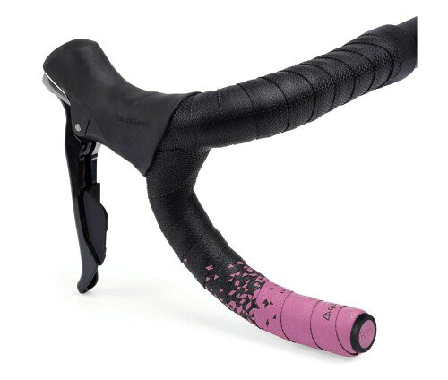 Guee SL Dual バーテープ Pink 素材 マイクロテックスポリウレタン / EVA サイズ 2150mm (L) x 30mm (W) x 3 mm (T) 重量 56g/pair (エンドプラグ除く) レーシングハンドルバーテ...