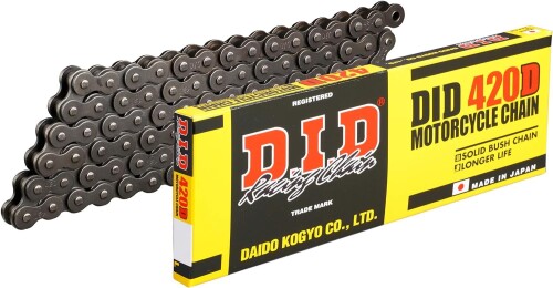 D.I.D(大同工業)バイク用チェーン クリップジョイント付属 428D-116RB STEEL(スチール) 二輪 オートバイ用 品番:428D カラー:スチール リンク数:116 ジョイント:RJ(クリップ)タイプ ■信頼のブランド、D....