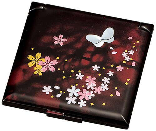 山中塗 桜さくら 角 コンパクトミラー M15926-4 サイズ:約幅7×奥行き7×高さ0.9cm 素材:ABS樹脂 生産国:日本 商品紹介 山中塗(やまなかぬり)または山中漆器(やまなかしっき)とは、石川県加賀市の山中温泉地区で生産される...