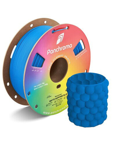 Polymaker(ポリメーカー) パンクロマ Matte 3Dプリンターフィラメント PLA 1.75mm 1000g 旧PolyTerra PLA サファイアブルー Polymaker Panchroma ー 3Dプリントを彩るフィラメ...