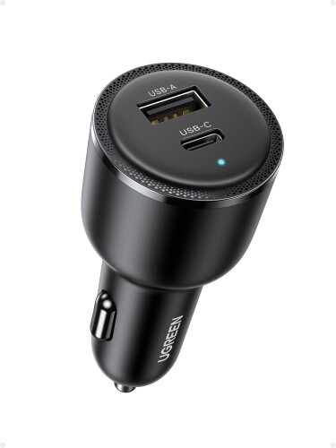 UGREEN 63W シガーソケット 2ポートUSB-A+USB-C QC3.0&PD3.0対応 急速充電 PSS DC12V-24V車類対応 iphone17/ 14 Pro Max/iPhone 13 / 12 Pro / 11 Pro...