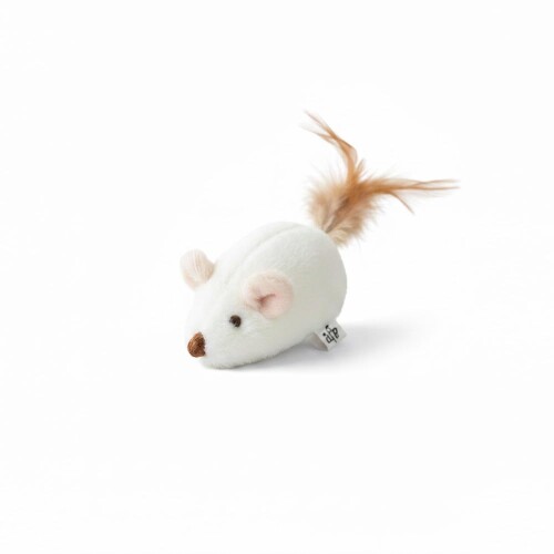 ALL FOR PAWS 猫 おもちゃ リアルなマウス フェザーテール ネズミ キャットニップ入り カサカサ音 ソフトぬいぐるみ ふわふわ 軽量 ナチュラルカラー 【狩猟本能を刺激するフェザー】本物の羽を使用したボリュームのあるしっぽが、猫...