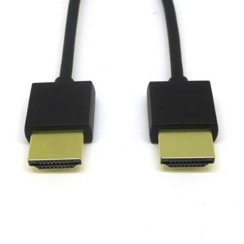 極細HDMIケーブル 端子:HDMI A(オス) - HDMI A(オス) ケーブル長:約20cm 重量:13g ケーブル径:3.2mm 加工:金メッキプラグ、アルミ2重シールド ■極細HDMIケーブルです。 ■4K(30Hz)に対応してい...