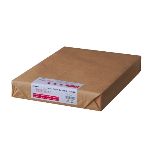 長門屋商店 ホワイトペーパー B4 中厚口 500枚 ナ-503〔0360503〕 本体サイズ:257mm×364mm 数量:500枚入 坪量:四六判70kg・平米81g/m2 紙厚:0.10mm 種別:中性紙 日本製 ■レーザー/インクジ...