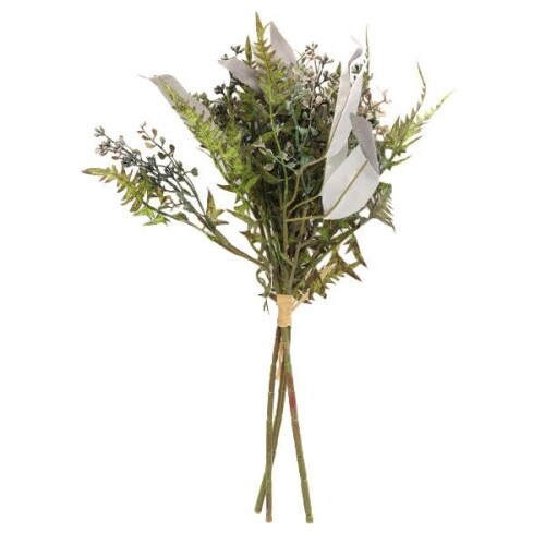 造花 シルクフラワー 『スモーキーリーフバンドル オリーブ/グリーン R1195-047』 高さ(約):43cm 幅(約):33cm 素材:ポリエステル・ポリエチレン 商品コード20076156054商品名造花 シルクフラワー 『スモーキー...