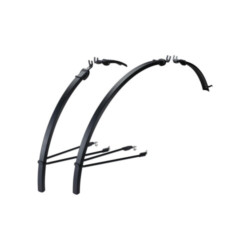 BBB(ビービービー) ロードバイク用フェンダー スリムガード 700? 前後セット ブラック F/R セット フロントフェンダーとリアフェンダーのセット アルミニウム製のシャフトで安定性を向上 ブレーキボルトとクイックリリースアクスルへの...