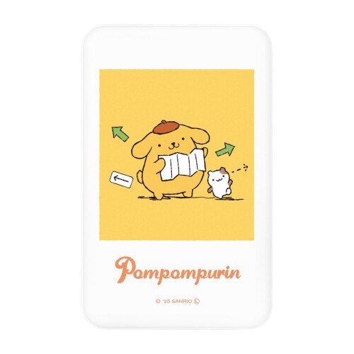グルマンディーズ サンリオキャラクターズ MagSafe対応 ワイヤレスリチウム充電器 5000mAh ポムポムプリン SANG-537PN 磁力でピタッと装着できる、持ち運びに便利なMagSafe対応リチウムイオンポリマー充電器です。PS...