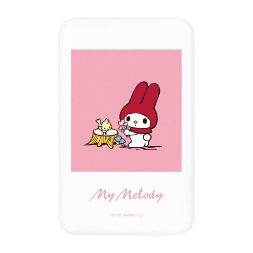グルマンディーズ サンリオキャラクターズ MagSafe対応 ワイヤレスリチウム充電器 5000mAh マイメロディ SANG-537MM 磁力でピタッと装着できる、持ち運びに便利なMagSafe対応リチウムイオンポリマー充電器です。PSE...