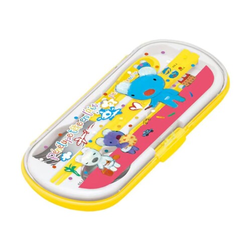 小森樹脂 トリオセット 箸 スプーン フォーク ペネロペ トリオセット イエロー 16.5cm 食洗機OK 日本製 本体サイズ:185x85xH19mm 素材・原材料AS樹脂・ABS樹脂・ポリプロビレン・ステンレススチール 生産国:日本 カ...