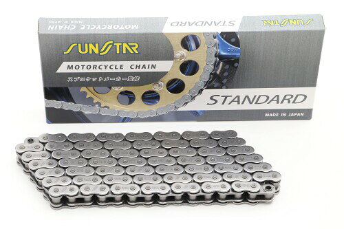 サンスター(SUNSTAR) モーターサイクルチェーン 520サイズ 108リンク スタンダードカラー 品番:SS520SKC-108NT チェーンサイズ:520 リンク数:108 色:スタンダード 呼番:37 スプロケットメーカーのサンス...