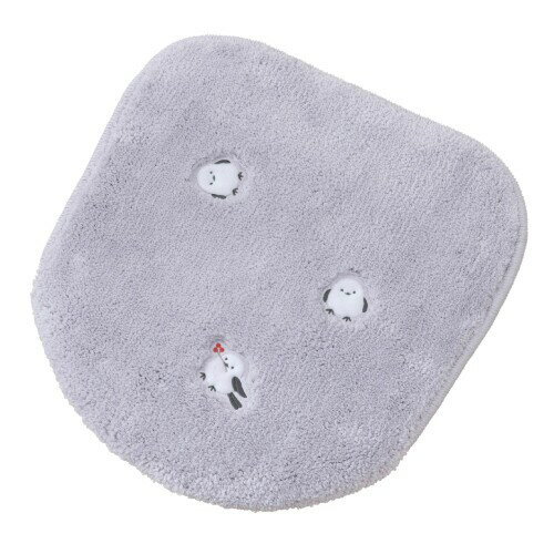 センコー(Senko)プチシマエナガちゃん 兼用フタカバー グレー 10176 愛らしいシマエナガの刺繍いりトイレフタカバー 普通便座・温水洗浄便座兼用 素材:ポリエステル100% 生産国:インドネシア 洗濯機で丸洗い可 SDS / 雪の妖...