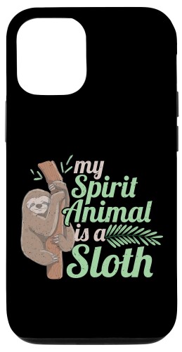iPhone 12/12 Pro My Spirit Animal Is A ナマケモノ スマホケース この私のスピリットアニマルはナマケモノのデザインです。私のスピリットアニマルはナマケモノです。 面白いナマケモノのデザイン。 2つの素材...