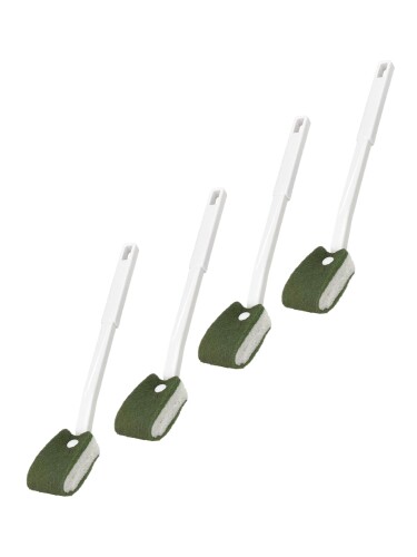 オーエ トイレブラシ約縦36cm×横5cm×奥行6cm ホワイト 4個セット トイレクリーナーハード CH コンパクト 研磨剤入り不織布 商品サイズ:約縦36cm×横5cm×奥行6cm カラー:ホワイト 素材:柄/ポリプロピレン、頭/ナイロ...