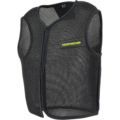 (KOMINE) バイク用 ジャケット 3Dエアメッシュインナーベスト JK-084 998 メッシュ素材 07-084 Black 2XL サイズ:2XL センタージッパー付きだからジャケットを選ばず着用できるインナーベスト クッション性...