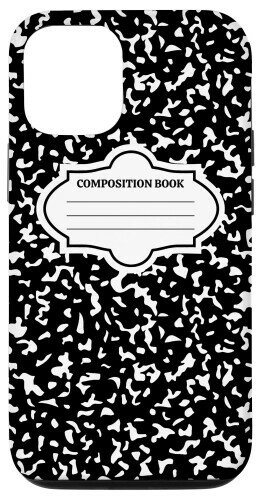 iPhone 14 Pro Composition Note Book Back To School Abstract Retro Y2K Cute スマホケース 作文 ノート 新学期 抽象 レトロ Y2K かわいい 2つの素材から作られて...