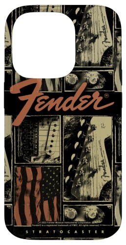 Fender Vintage Stratocaster Americana Distressed Collage スマホケース iPhone 14 Pro 用 Officially Licensed Fender Apparel for M...
