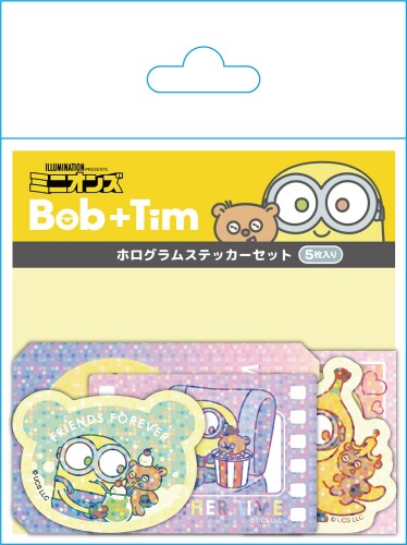 ミニオンズ(Bob+Tim) ホログラムステッカーセット IS1068 ミニオンズ(Bob+Tim)のホログラムステッカーセット 5枚セット スマホに貼れるサイズ ミニオンズ(Bob+Tim)のホログラムステッカーセットです。5枚セット!ス...