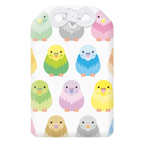 ORIONS 名札 ねがいなふだ 小鳥 NN-500-06 日本のお守りをモチーフにした名札です。 一人ひとりの特別な思いを込めて、大切な人に贈ります。 【サイズ】本体/86×54×厚3.6、中紙カード/47×65mm 【柄】小鳥 【紐】叶...