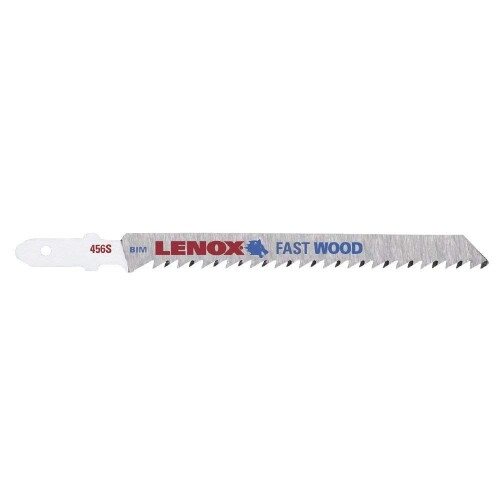 LENOX (レノックス) 20315-BT456S ジグソーブレード(2枚入) サイズ:100mm×6T 入数2 材質コバルトハイス鋼(刃先8%含有) 用途10~50mmの木材、ALC、プラスチックの荒切り 10~50ミリの木材 ALC ...