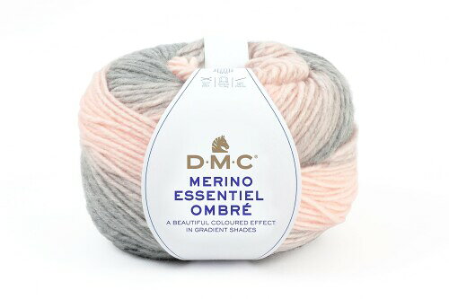 ディーエムシー(DMC) OMBRE オンブレ 毛糸 極太 #1005 ピンク・灰色系 150g 285m DMC8153 仕立:約150g(約285m)(極太) 素材:メリノウール50% アクリル50% 使用針:棒針 5.5mm(11〜1...