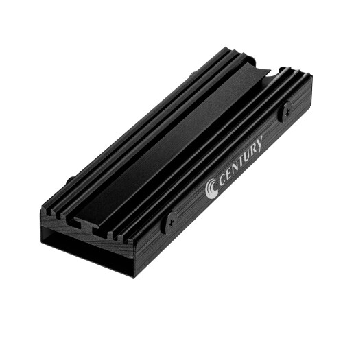 センチュリー M.2 SSD専用ヒートシンク PS5増設スロット取付確認済み CAHPS-M2_FP ブラック ヒートシンクと放熱シートで挟み込んでM.2 SSDを効率的に冷却。 厚みの異なる片面・両面実装のM.2 SSDにも対応。 ヒート...