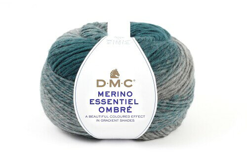 ディーエムシー(DMC) OMBRE オンブレ 毛糸 極太 #1003 緑・灰色系 150g 285m DMC8153 仕立:約150g(約285m)(極太) 素材:メリノウール50% アクリル50% 使用針:棒針 5.5mm(11〜12号...