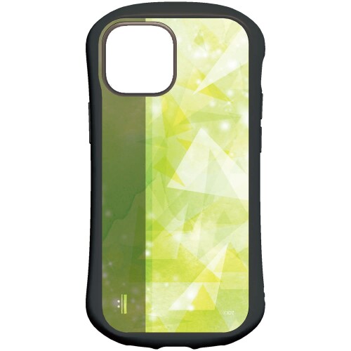 グルマンディーズ バンダイ アイドリッシュセブン iPhone13 mini/12 mini(5.4インチ)対応ハイブリッドガラスケース 千(ゆき) IDS-18M ライムグリーン スタイル 裏面を覆うiPhone13 mini,iPhon...
