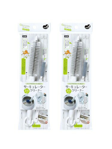 まめいた サーキュレーター クリーナー ホワイト 2種2本入 2個セット 日本製 ホコリ取り スリムブラシ:約2.8×2.8×25.8cm すきまスティック:約1×0.5×17cm LB-333 商品サイズ:スリムブラシ/約2.8×2.8×...