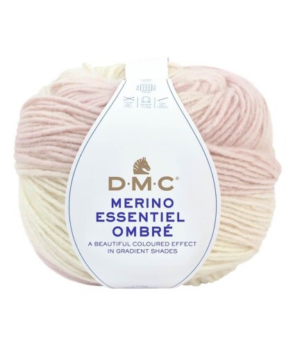 ディーエムシー(DMC) OMBRE オンブレ 毛糸 極太 #1007 ピンク・白系 150g 285m DMC8153 仕立:約150g(約285m)(極太) 素材:メリノウール50% アクリル50% 使用針:棒針 5.5mm(11〜12...