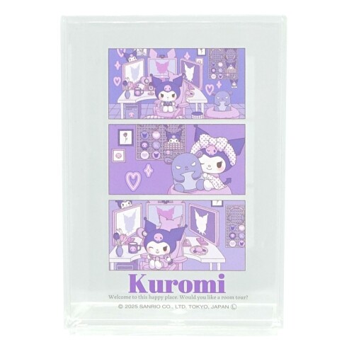 サンリオキャラクターズ クロミ クリアペンスタンド 8203 469 (C)2025 SANRIO CO., LTD. APPROVAL NO. L660656 サイズ:高さ11cm/横幅7.2cm/奥行7.2cm/重さ65g 素材:アクリ...