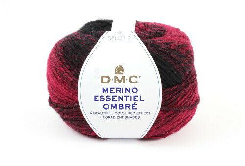ディーエムシー(DMC) OMBRE オンブレ 毛糸 極太 #1001 赤・黒系 150g 285m DMC8153 仕立:約150g(約285m)(極太) 素材:メリノウール50% アクリル50% 使用針:棒針 5.5mm(11〜12号)...