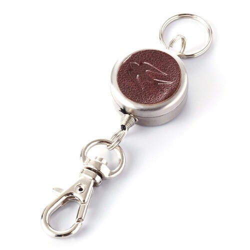 ガルフストリーム リールキーホルダー UNA RONDINE PUレザー ダークブラウン GPU-SRL-04 小物と組み合わせ伸縮機能をプラス 丸いツバメのワンポイントが”違い”を演出 【リール伸縮度】最大45cm 【色】ダークブラウン ...