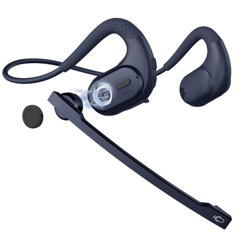 Bluetooth ヘッドセット Earaku(イアラク) MicCuff G9 無線 マイク付き イヤホン bluetooth ミュート機能搭載 両耳対応 空気伝導 耳掛け ENCノイズキャンセリング 通話 周りの音を拾わない ハンズフリ...
