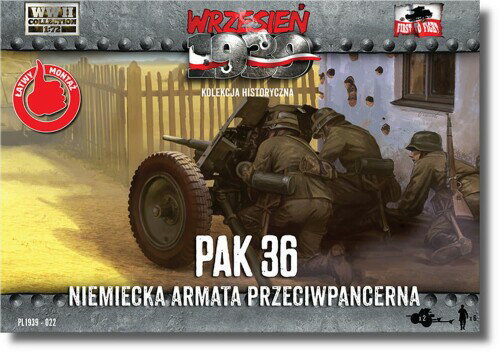 FTF 1/72 ドイツ 3.7cm PaK36 対戦車砲 2門入 砲兵付 プラモデル PF72022 (大砲) 組み立て塗装が必要なプラモデル。別途、接着剤や工具、塗料等が必要。 1/72スケール未塗装プラスチック組み立てキット 実車及び...