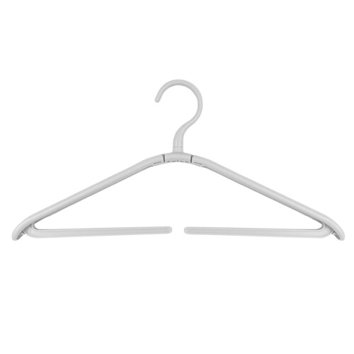 シンコハンガー(Shinkohanger) 折りたたみハンガー グレー 日本製 携帯 トラベルグッズ 持ち運び コンパクト 収納 出張 ビジネス 海外 旅行 キャンプ アウトドア 海水浴 ブール 川遊び 防災 ランドリー 洗濯 外干し タオ...