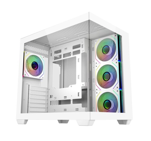 Cooler Master Elite 681 White 270°パノラマ強化ガラスパネル採用 デュアルチャンバーATXケース・ホワイトモデル"(E681-WHNN-S00) 対応マザーボード:ATX/MicroATX/Mini-ITX(...