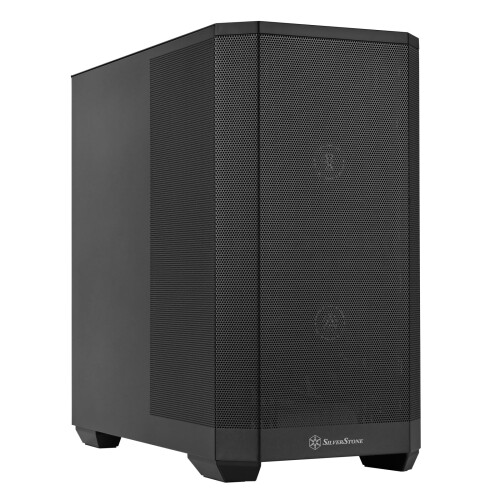 SilverStone PCケース SST-SEH2M-B 高品質スチール構造で、優れた耐久性と堅牢性を提供 後部設置コネクタマザーボードと互換 合計8台の2.5" SSDに対応 3つの冷却ファン装備 (フロントに2 x 160mm、後部に...