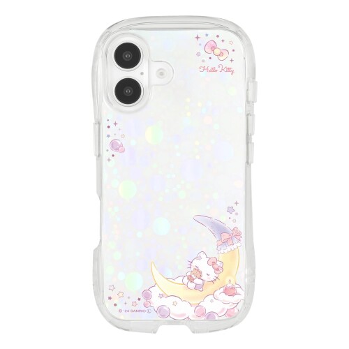 グルマンディーズ サンリオキャラクターズ iPhone16 対応 クリスタルクリアケース ハローキティ SANG-455KT 裏面を覆うiPhone16対応プロテクトジャケットです。 背面・側面全体にTPU素材を用いた、クリアタイプのソフト...