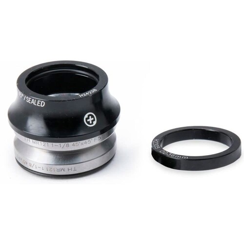 SALTPLUS (ソルトプラス) ECHO インテグラルヘッドセット 1 1/8", 45x45, 41.8mm ブラック 素材:6061-T6 アロイ サイズ:campagnolo (45°x 45°)、 41.8mm ベアリング:シー...