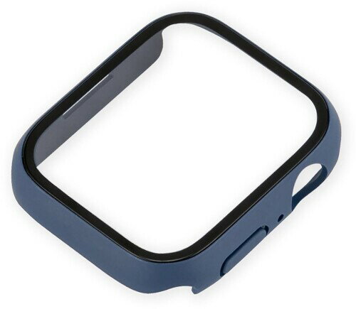 ナカバヤシ(Nakabayashi) Apple Watch Series 9 / 8 / 7 用 ケース 45mm 高硬度 9H ガラス ライトブルー 高強度9Hガラスと頑丈なポリカーボネートケースが一体 光沢鮮明画像 角割れしない 取り...